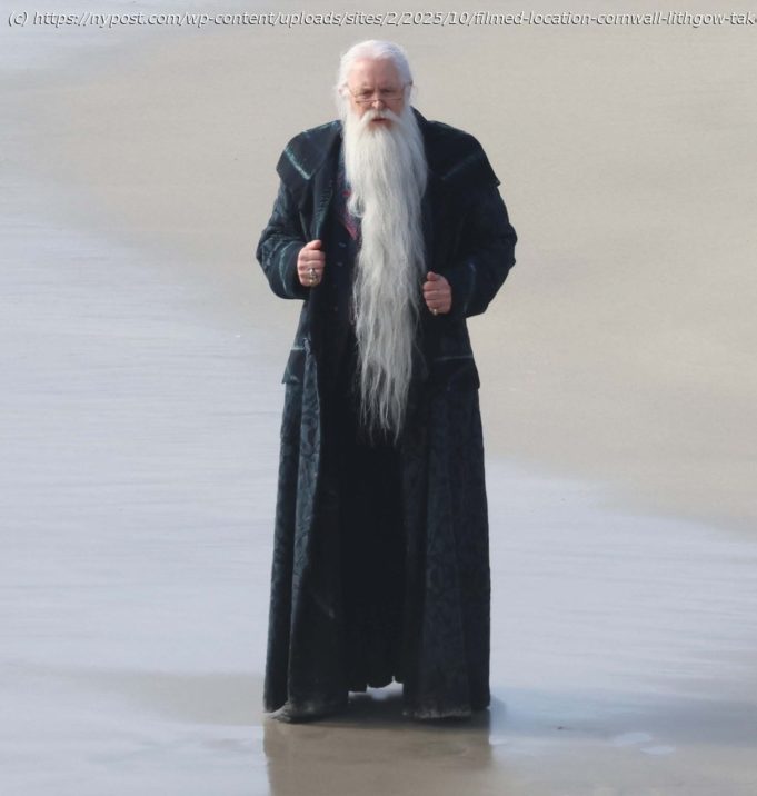John Lithgow rocks full beard as Dumbledore in first set photos from HBO ‘Harry Potter ...